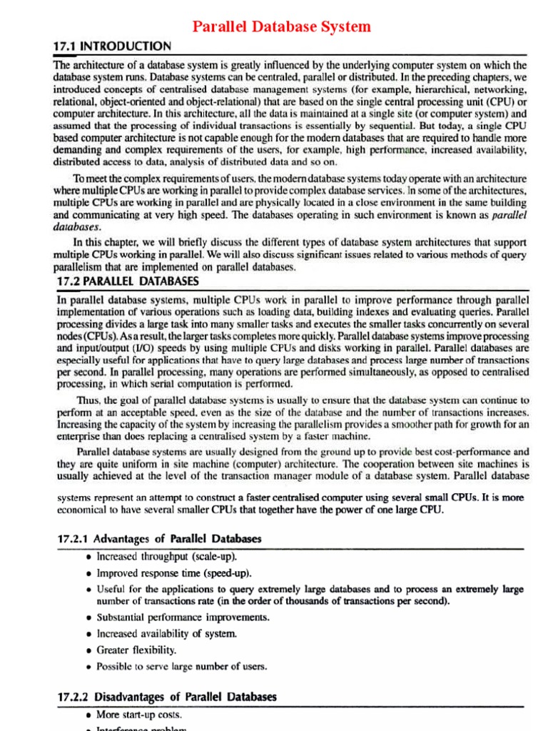 Parallel System | PDF | Central Processing Unit | Scalability