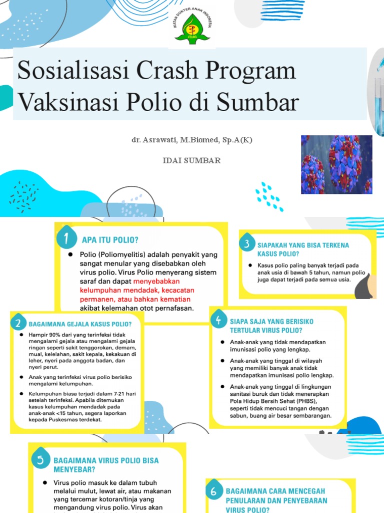 Sosialisasi Program Crash Polio | PDF | Pengembangan Diri