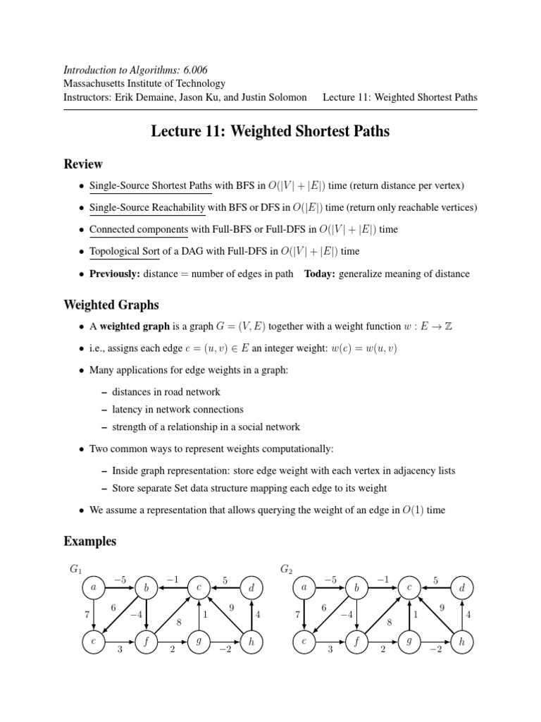 Weighted Shortest Path Pdf Computational Complexity Theory 8747