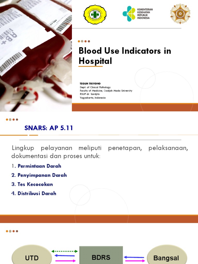 Blood Use Indicators in Hospital | PDF