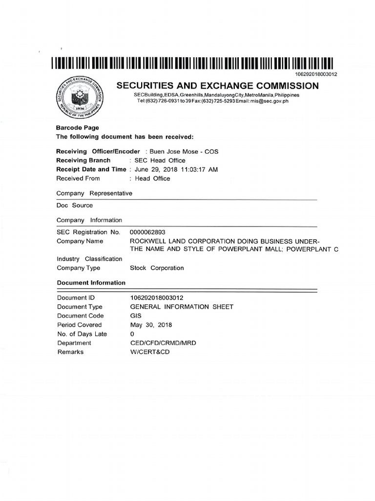 GIS 2018 SEC Received - REDACTED | PDF