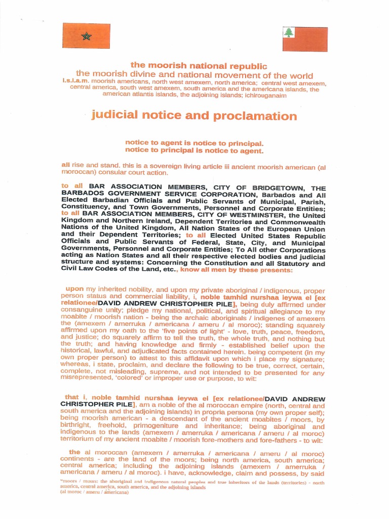 Judicial Notice and Proclamation Ichirouganaim in Red+vizier - Dacp | PDF