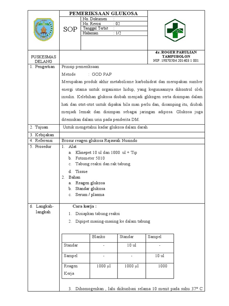 Pemeriksaan Gula Darah Dengan Fotometer 5010 V | PDF | Kesehatan Holistik