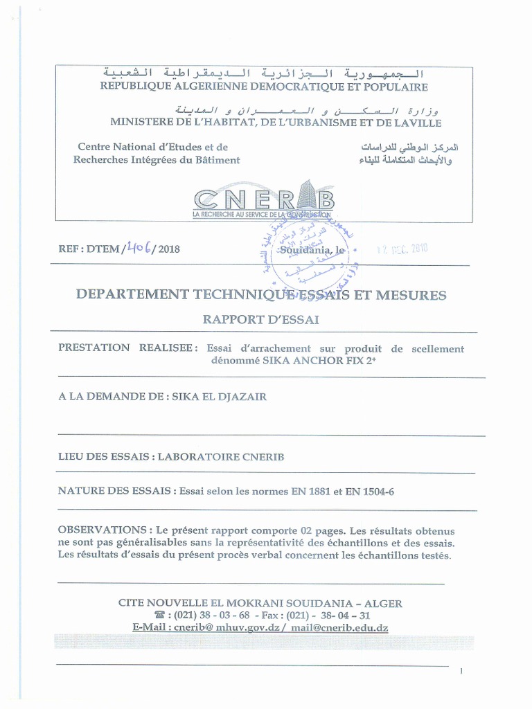 PV Cnerib Sika AnchorFix 2 | PDF