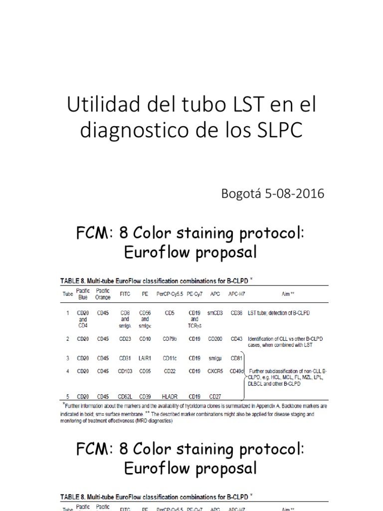 Utilidad Del Tubo LST en El Diagnostico de SLPC | PDF
