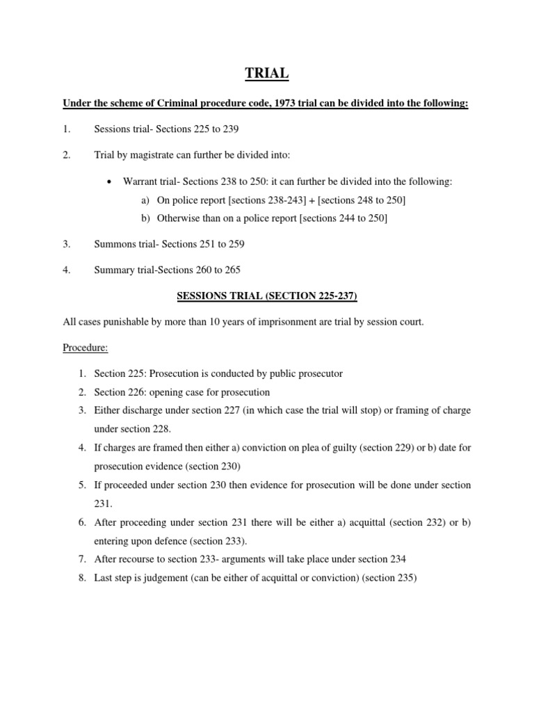 CRPC Session Trial | PDF