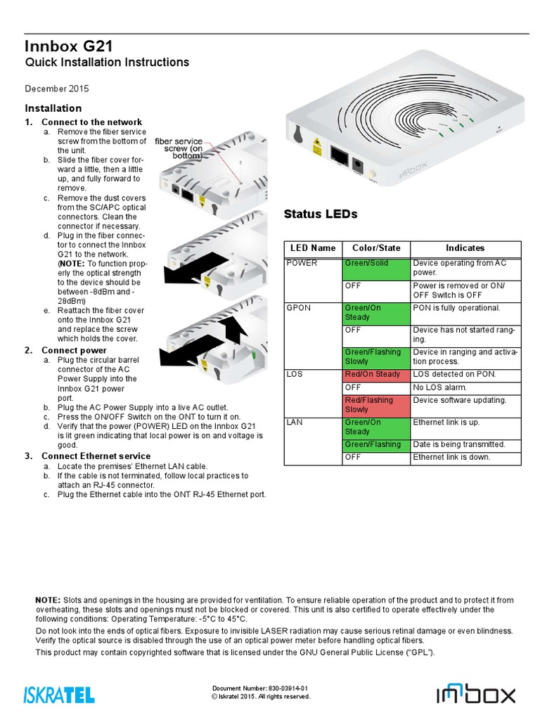 Quick_guide_G2112 | PDF