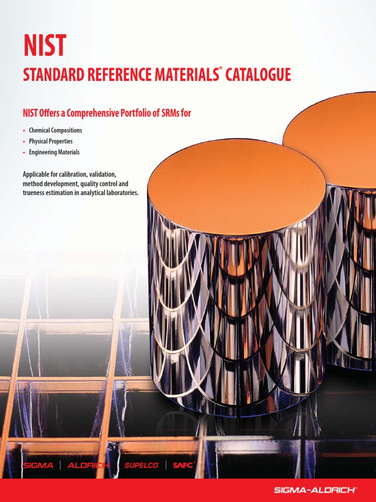 Standard Reference Materials Catalogue RTP | PDF | Steel | Alloy