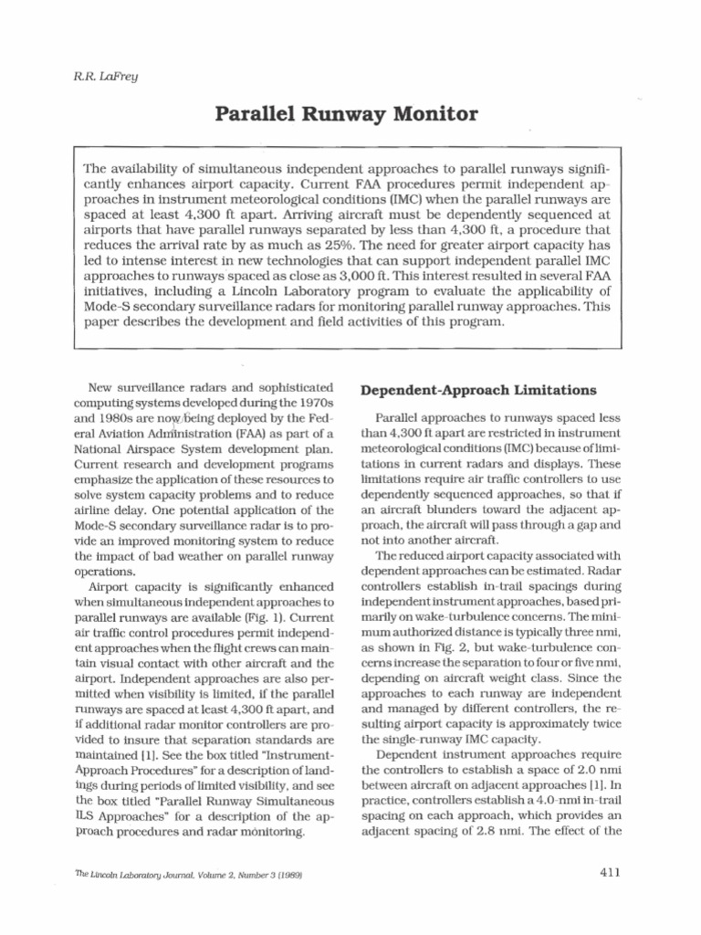 09a Parallel Runways | PDF | Air Traffic Control | Airport