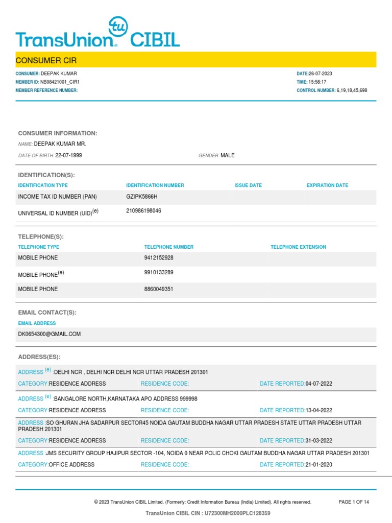 Deepak Kumar CBL GTR Balaji | PDF