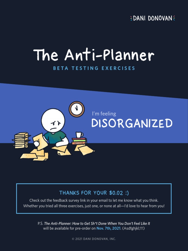 AntiPlanner Beta-Testing Disorganized | PDF
