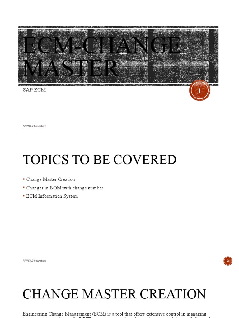 4.+ECM Change+Master | PDF