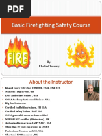Basic Fire Fighting Training | PDF | Fires | Firefighting