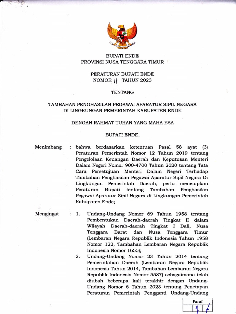 Perbup TPP 2023 | PDF