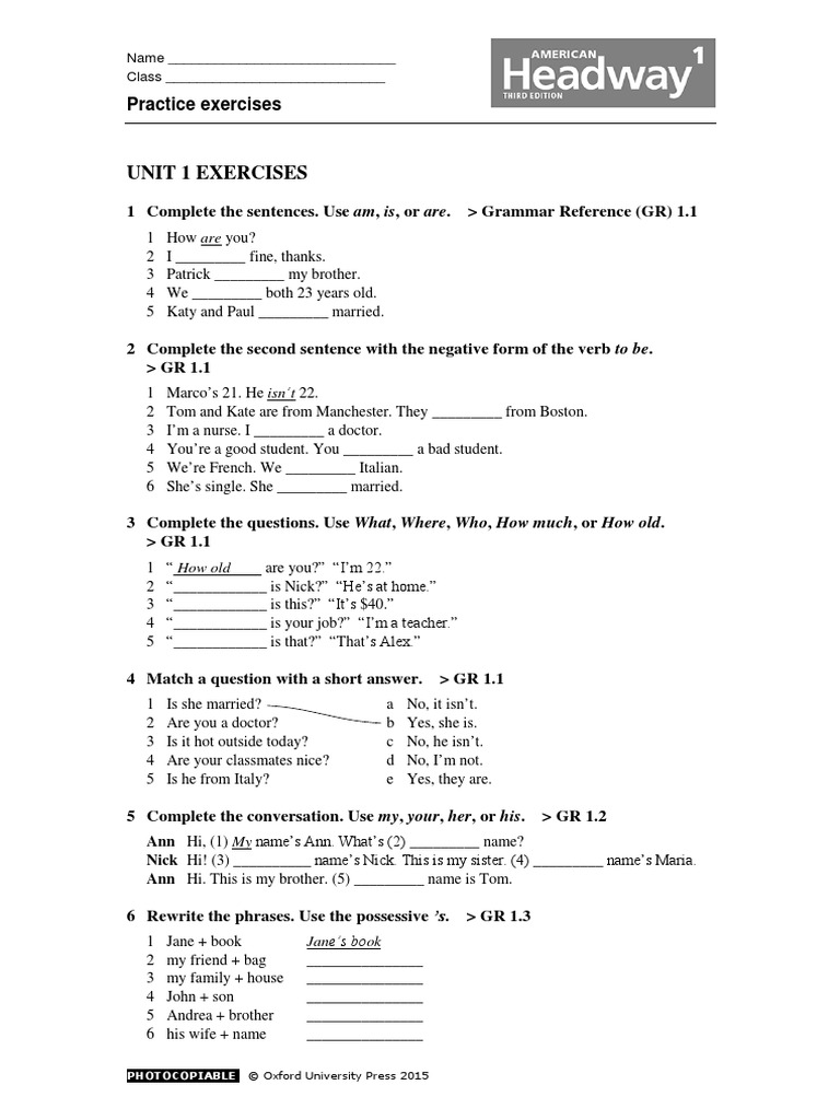 AHW3e - Level 1 - Gram - Ref - Ex | PDF