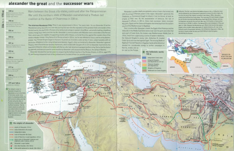 Alexander the Great Conquest Map, Collins Military History, | PDF ...