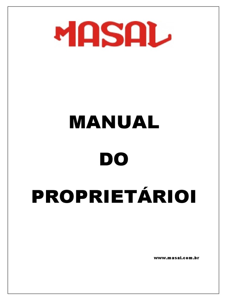 Manual de Operação do Guindaste Masal | PDF