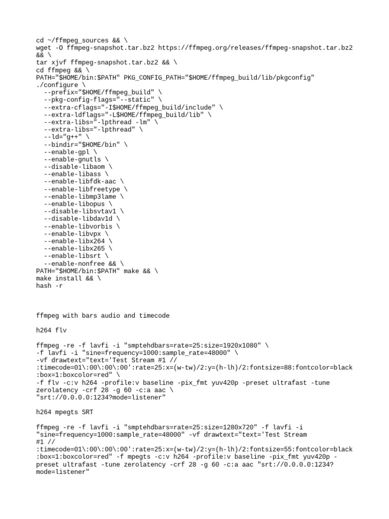 Ffmpeg Ex | PDF