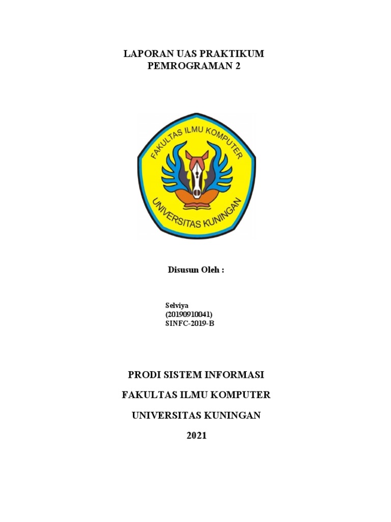 Laprak Pemrograman 2 Modul 8 | PDF | Java (Programming Language) | Object Oriented Programming