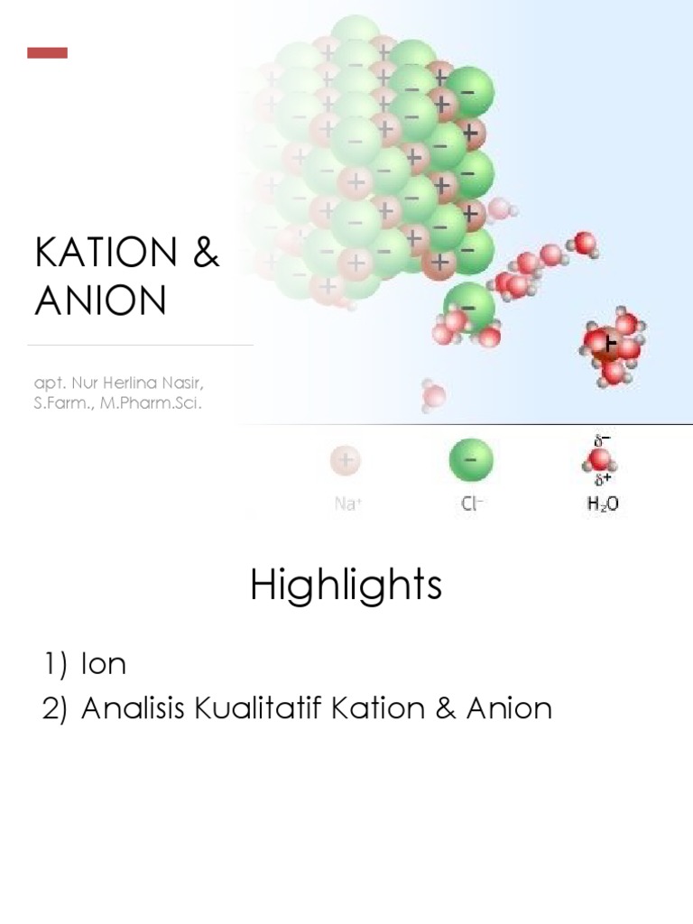 4 Kation & Anion | PDF