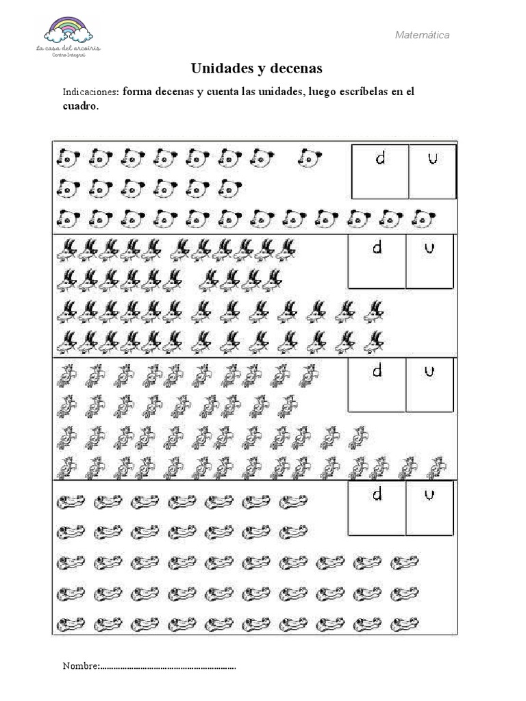 Unidades y Decenas | PDF