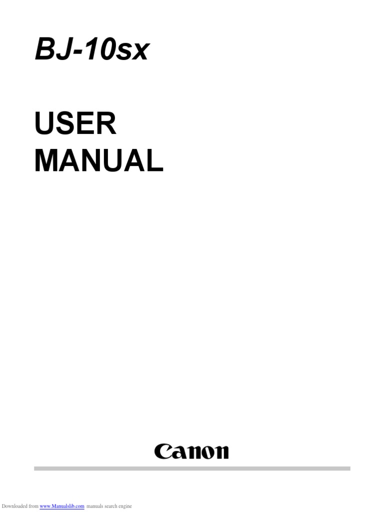 BJ 10 User Manual EN | PDF