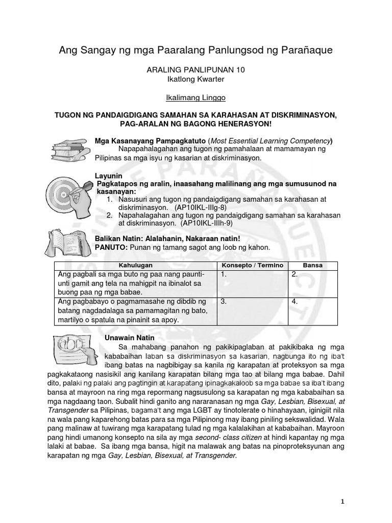 AP Grade10 Quarter3 Module Week5 | PDF