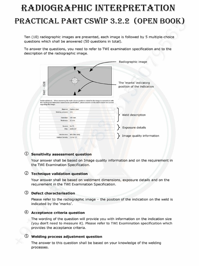 Rtfi Cswip 3.2.2 and Open & Close Book | PDF