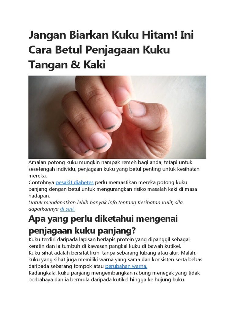 Jangan Biarkan Kuku Hitam | PDF