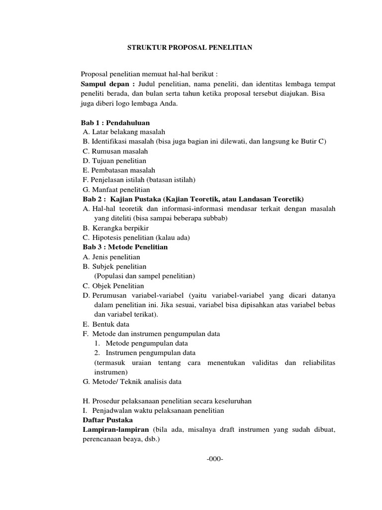 Struktur Proposal Penelitian | PDF | Komputer