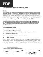 PVL3701-Assignment-1-2025-gknskx | PDF | Legal Liability | Negligence