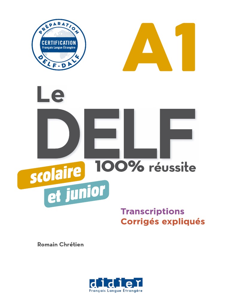 Le Delf A1 SJ Corriges | PDF