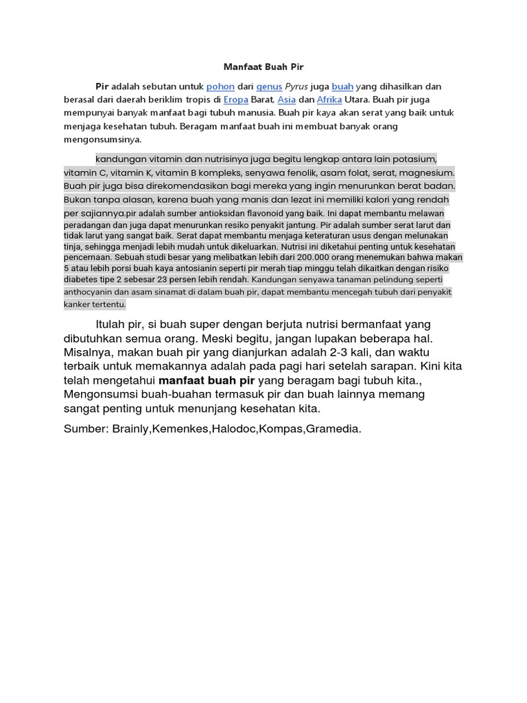 Teks Eksposisi Pir | PDF