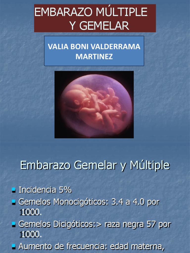 Embarazo Múltiple y Gemelar | PDF | El embarazo | Nacimientos Múltiples