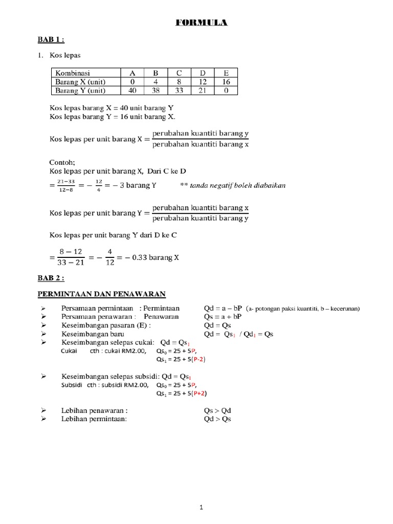 Formula + Contoh | PDF