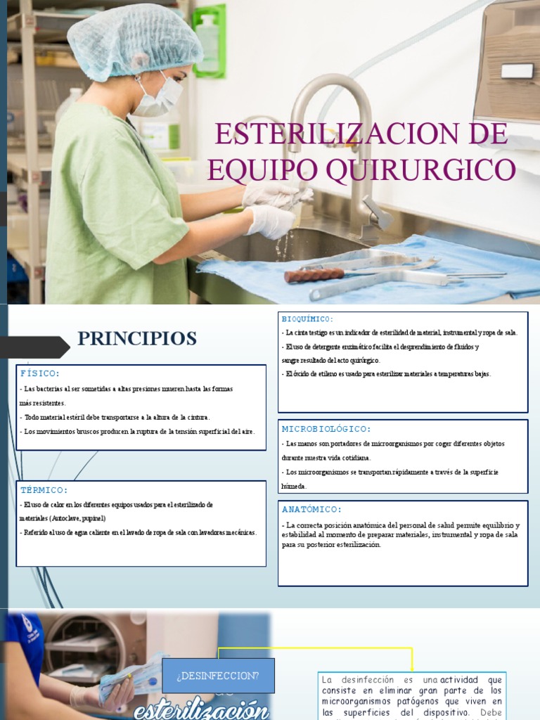 Esterilizacion de Equipo Quirurgico | PDF
