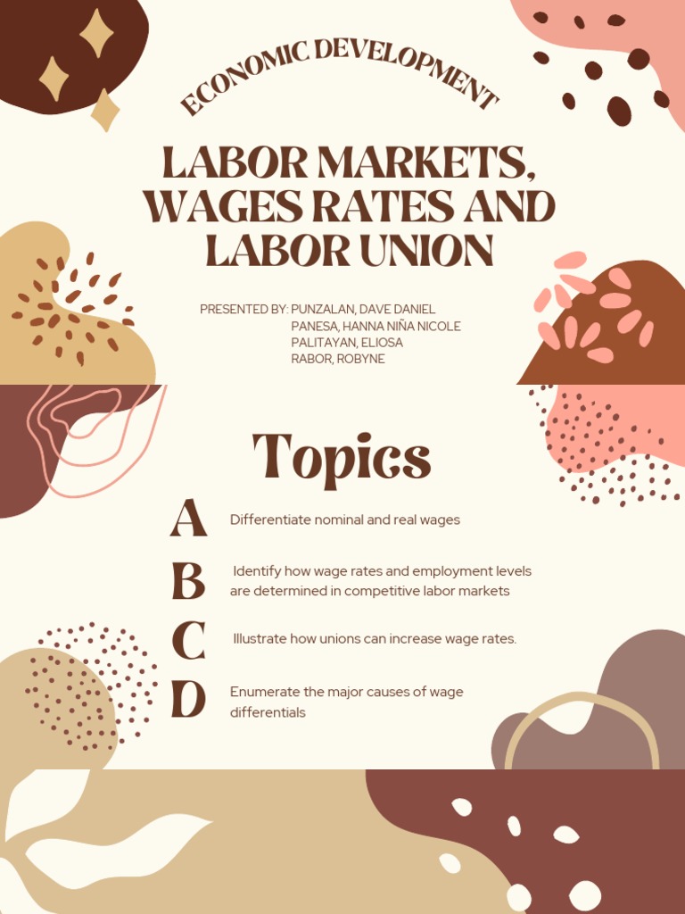 Labor Markets Wages Rates and Labor Union 1 | PDF