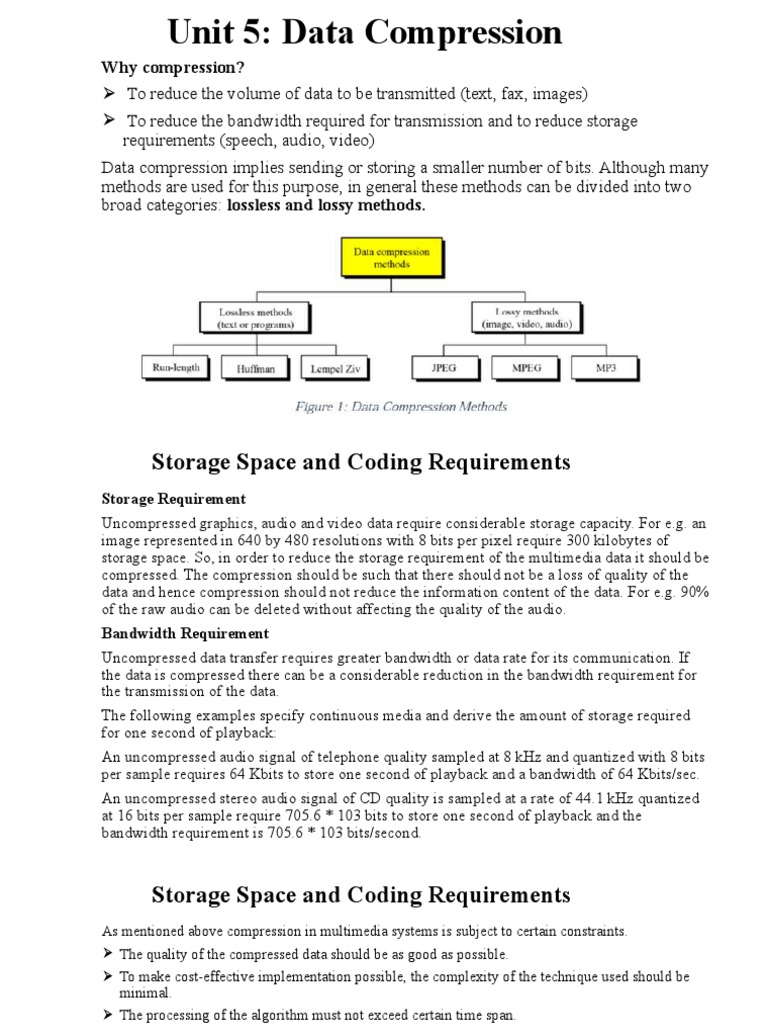 Chap 5 Compression | PDF | Data Compression | Video Chap 5 Compression | PDF | Data Compression | Video