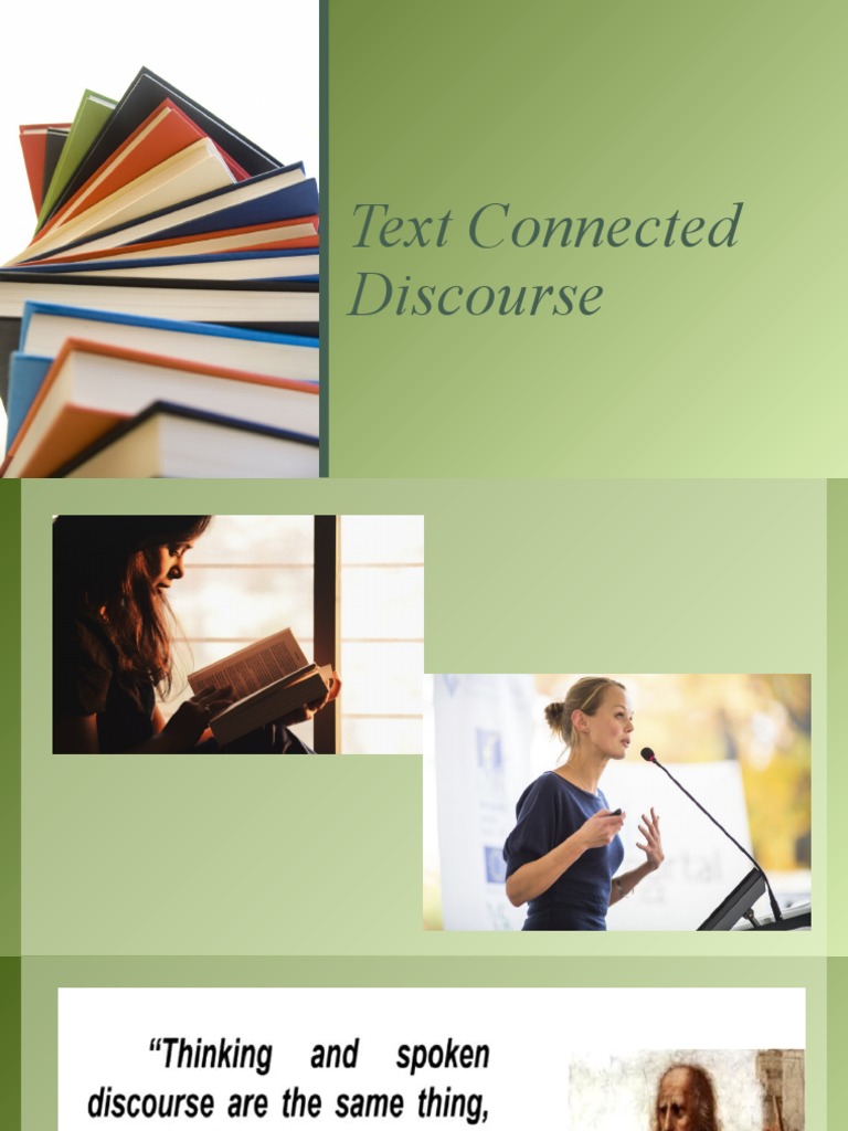 1st Text Connected Discourse Pdf 