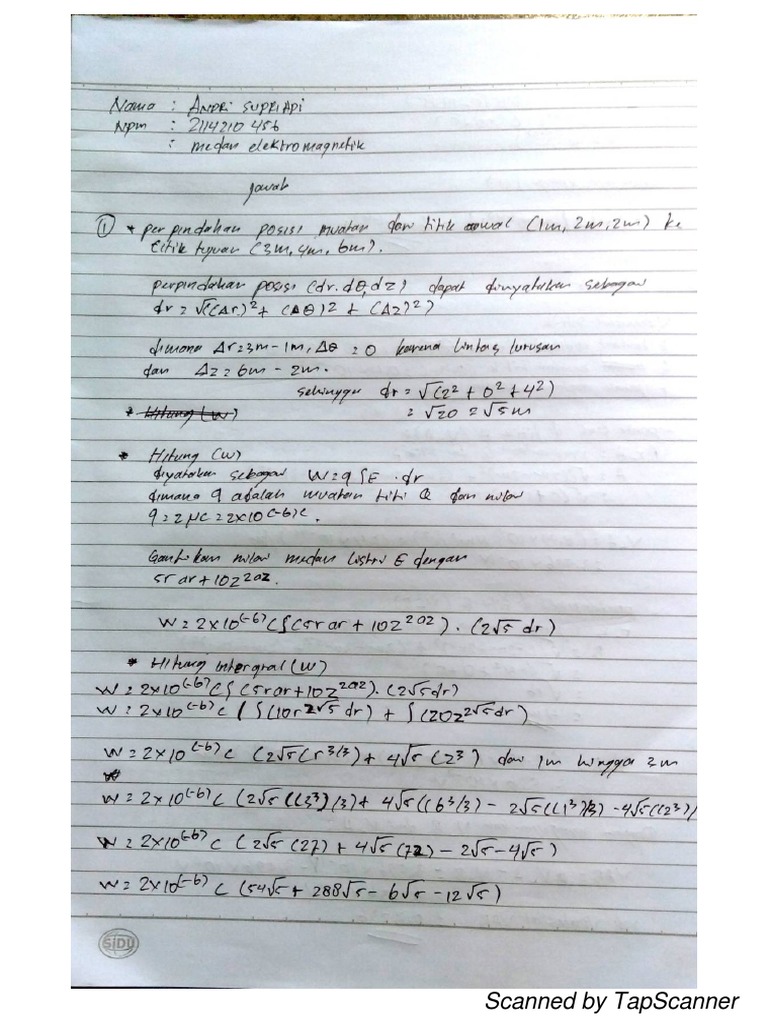 UAS Medan Elektromagnetik - Andri | PDF