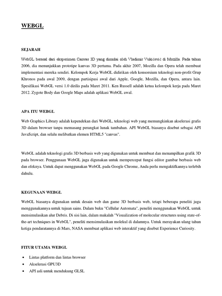 Webgl Dan Webrtc | PDF