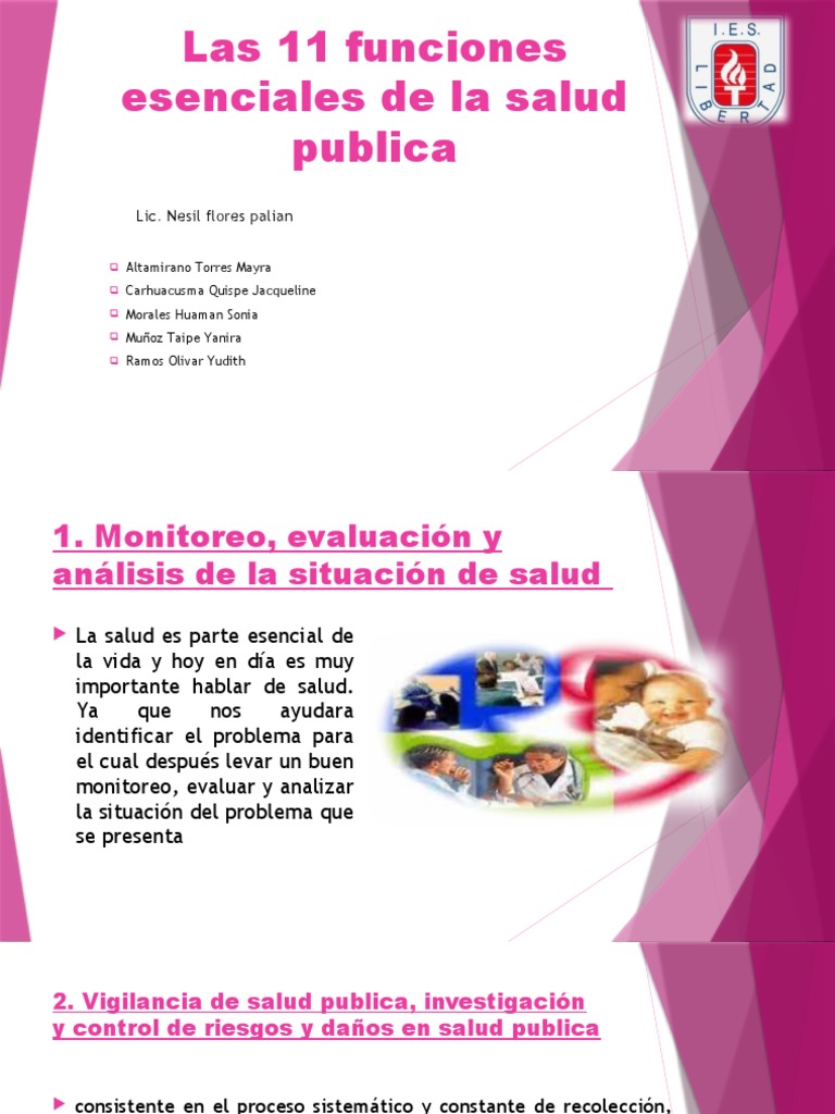 Las 11 Funciones Esenciales de La Salud Publica | PDF | Ciencia y matemáticas