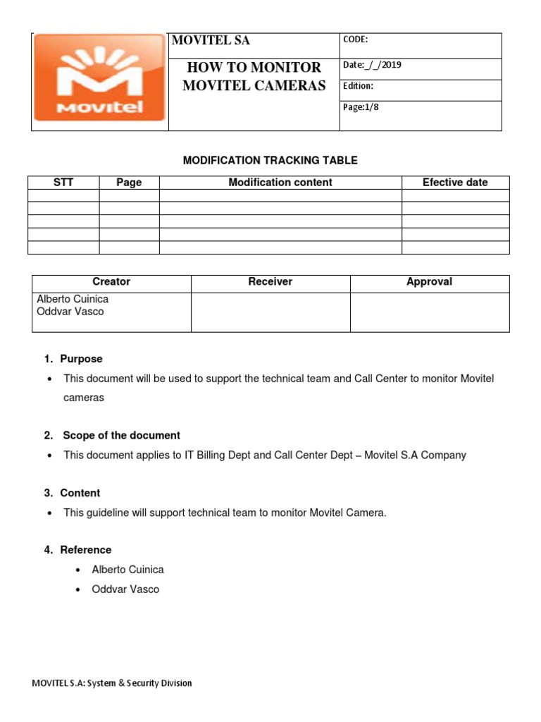 Guideline How To Monitor Cameras Via IVMs | PDF