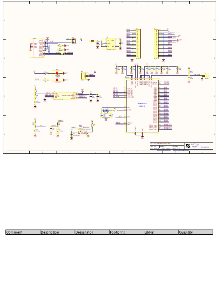 Rp2040-Yd Schematics | PDF | Chess