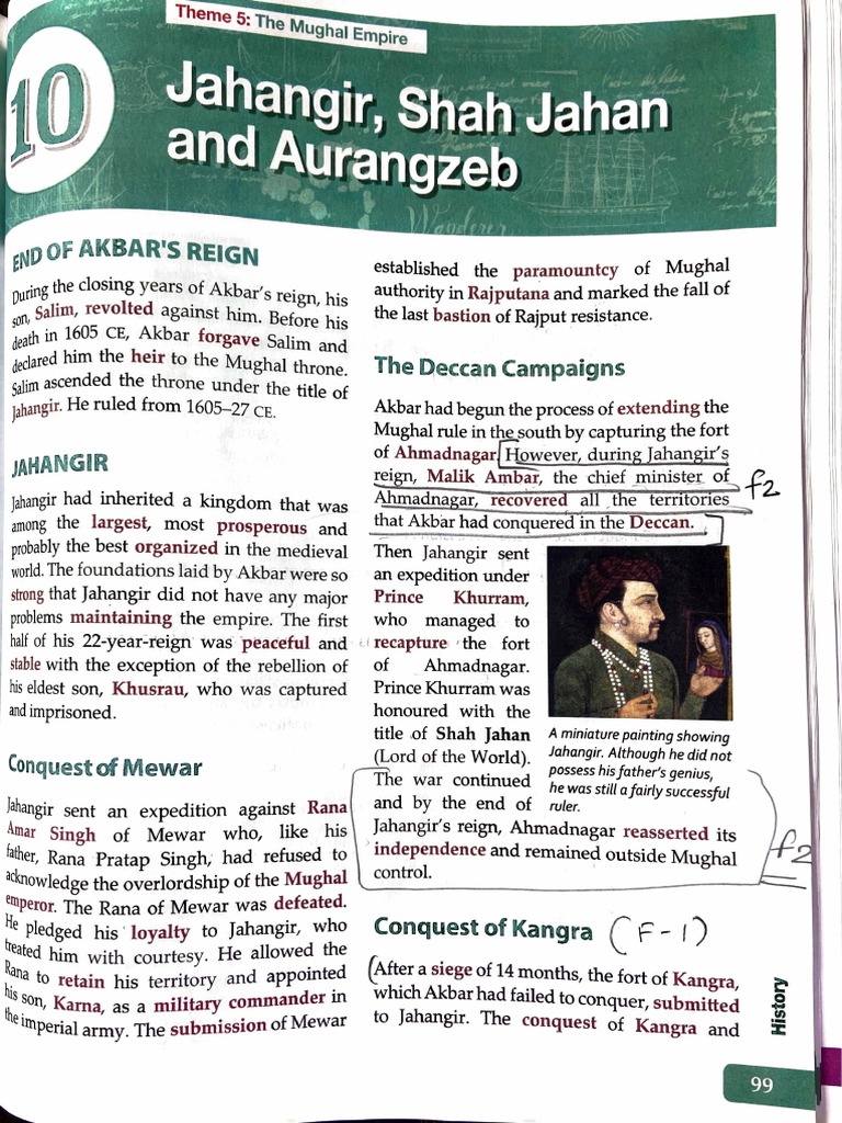 Jahangir, Shah Jahan, Aurangzeb | PDF | Mughal Empire | South Asia