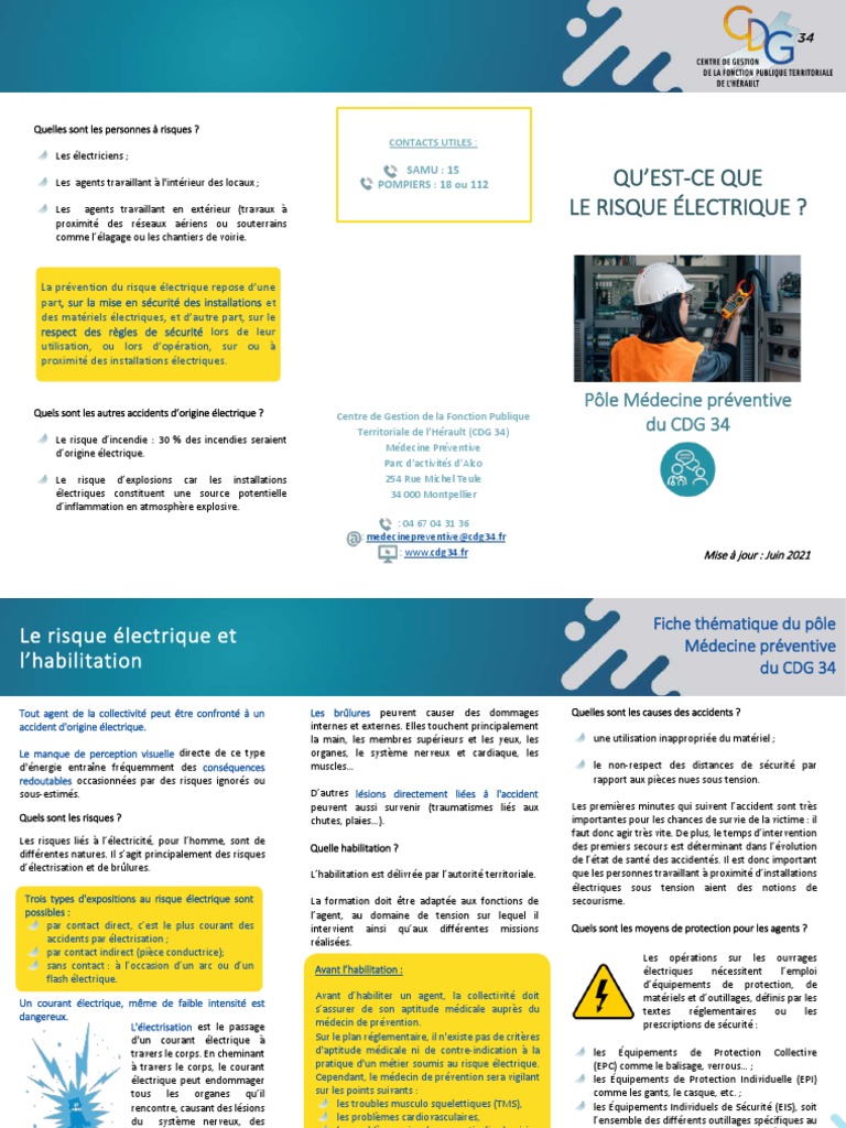 2021-06-01 Brochure Risque Electrique | PDF