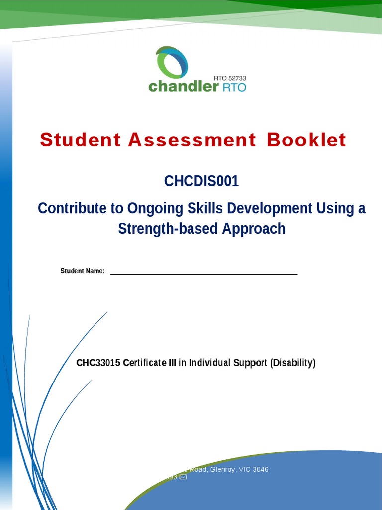 CHCDIS001 Contribute To Ongoing Skills Development Using A Strengths ...