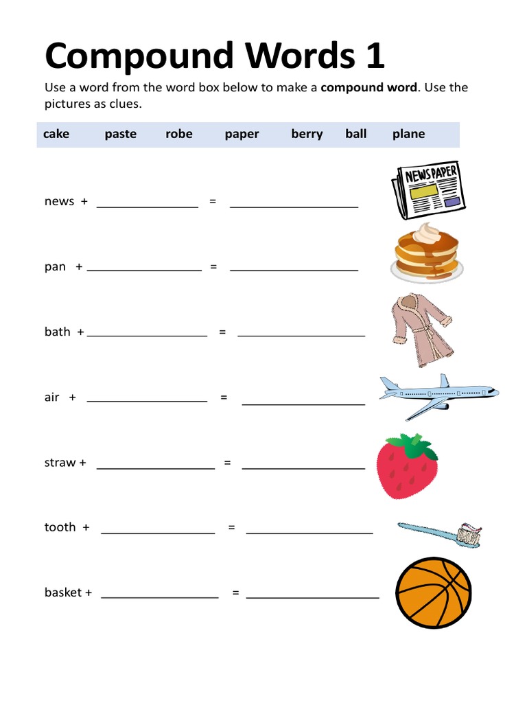 Compound Words for Kids | PDF