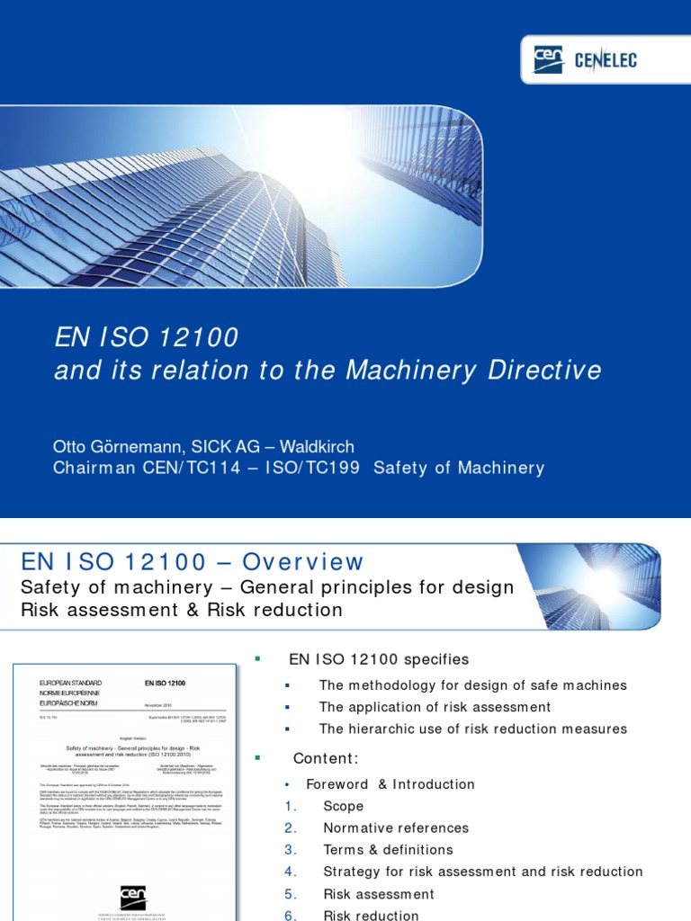 ISO 12100: Machinery Safety Standards | PDF | Technology & Engineering