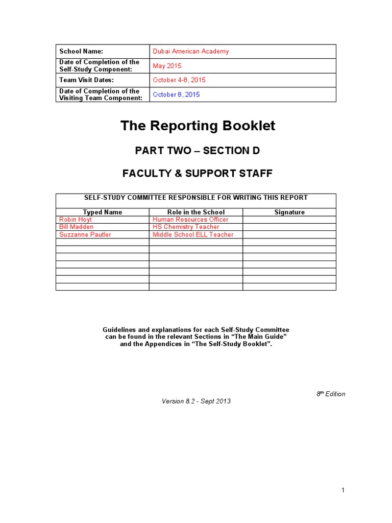 10. Dubai American Academy, Section D | PDF | Cost Of Living | Employment